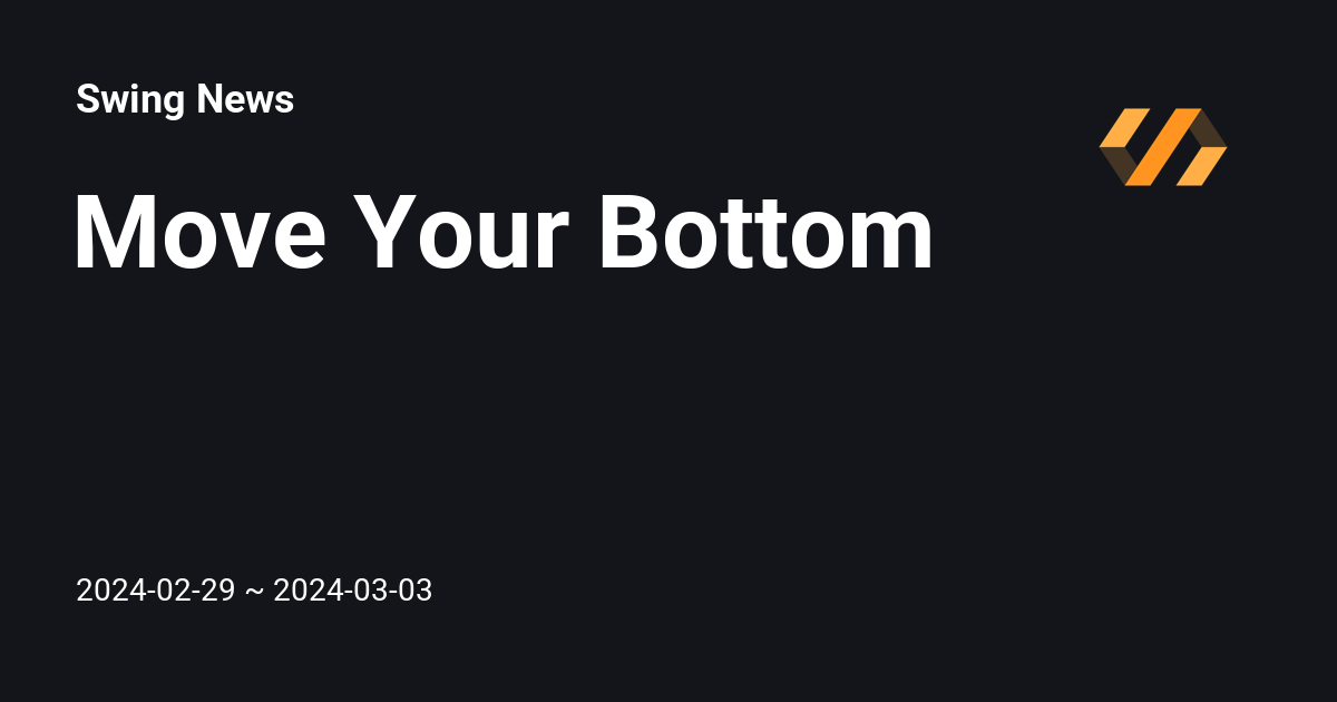 Move Your Bottom - Swing News